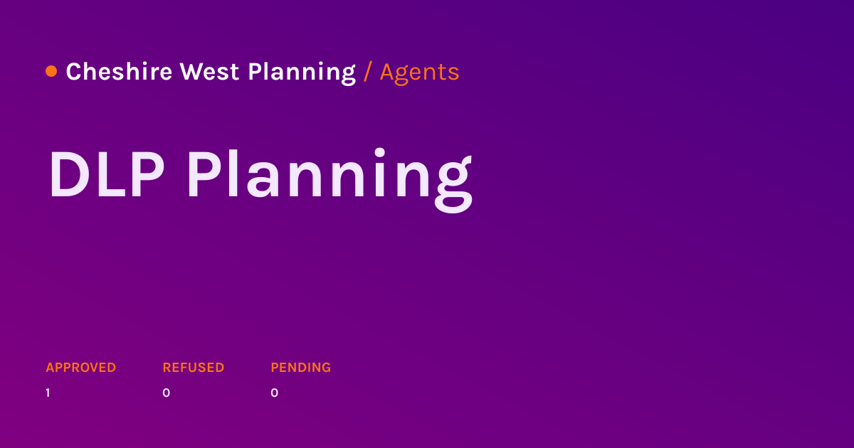 Agent DLP Planning - Applications & Team — Cheshire West